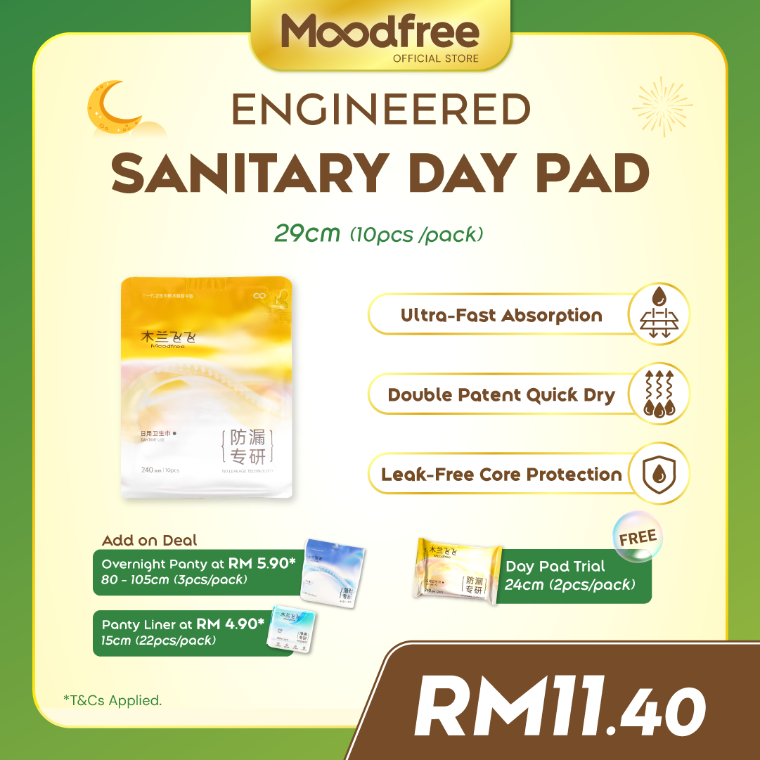 Moodfree Engineered Day Use Sanitary Pad – CONFI KOMFY HOLDING SDN. BHD ...