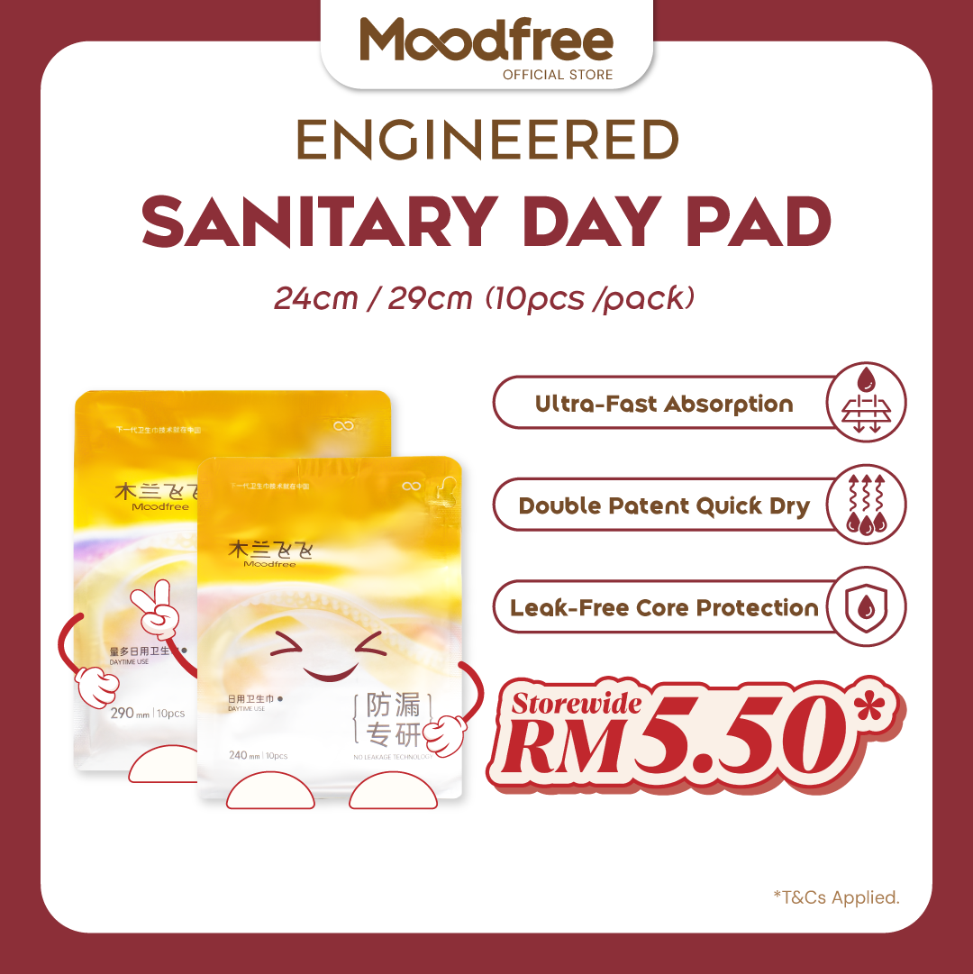 Moodfree Engineered Day Use Sanitary Pad – CONFI KOMFY HOLDING SDN. BHD ...